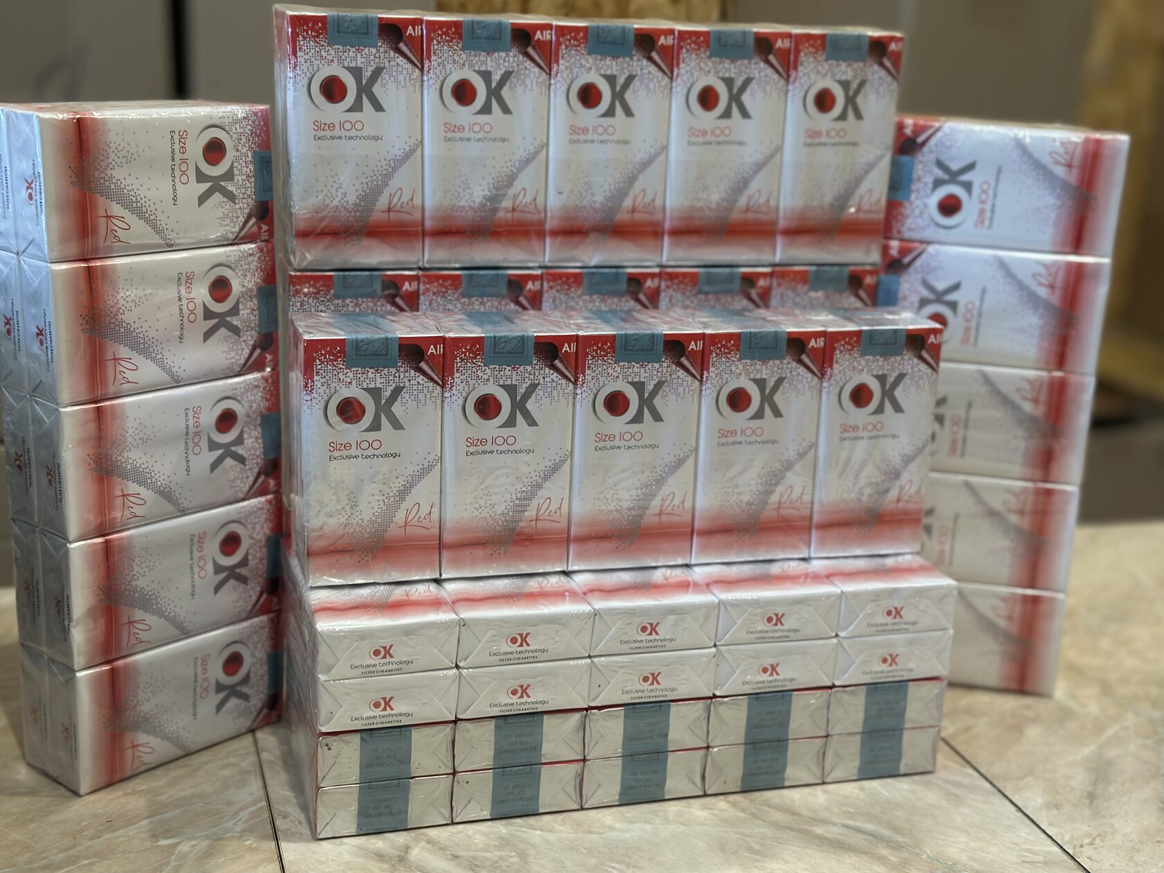 Купить OK KS 100 mm Red дешево блоками — Tobacco-Shop Украина