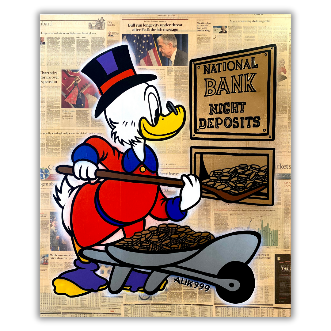 SCROOGE IN BANK