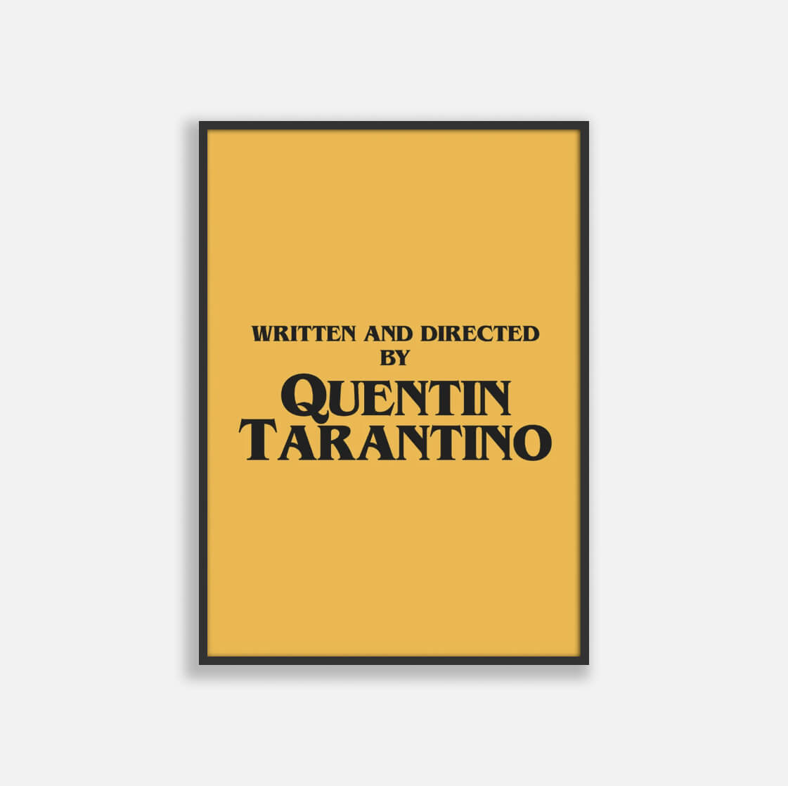 Directed by Quentin Tarantino Yellow | კინო პოსტერი | Artio