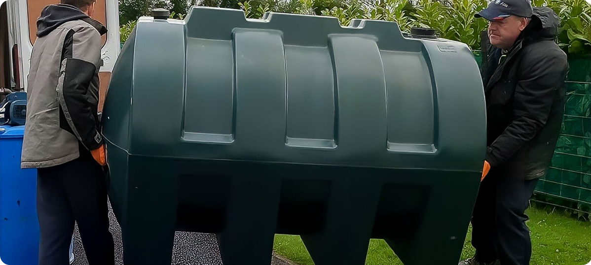 New oil tank installation