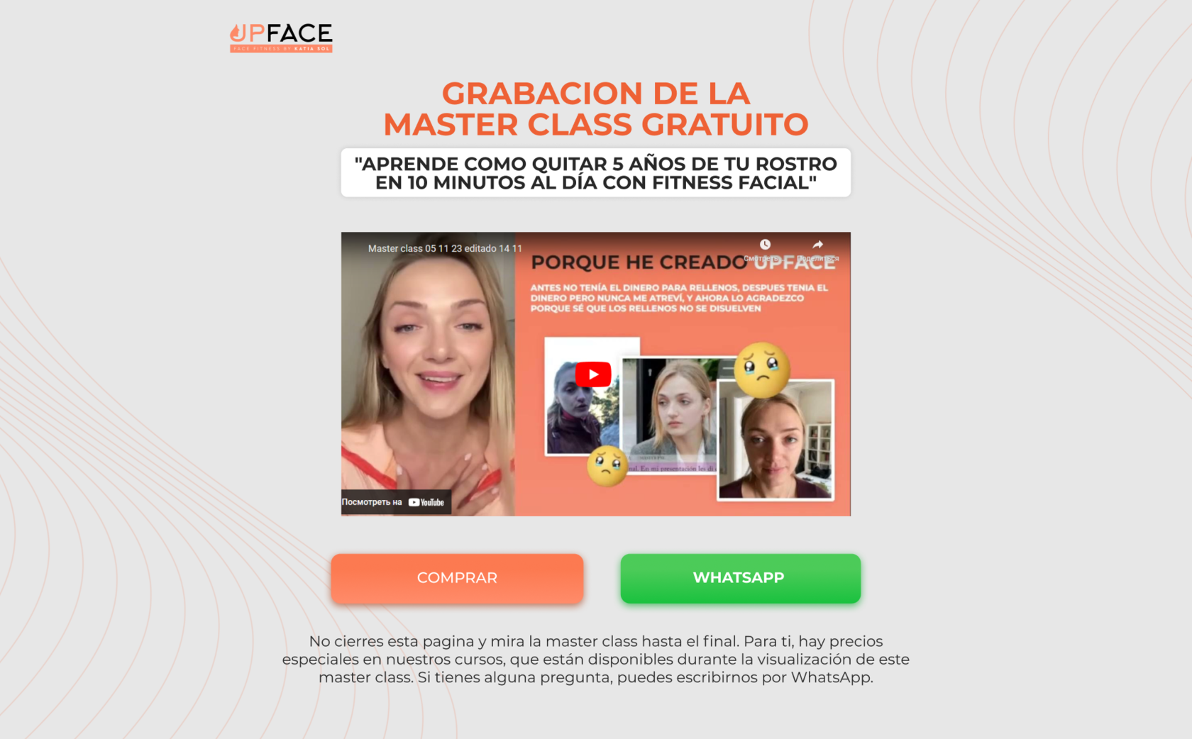 GRABACION DE LA MASTER CLASS GRATUITA