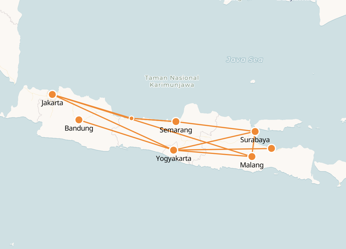 Indonesia Trains: Information, Map & Tickets