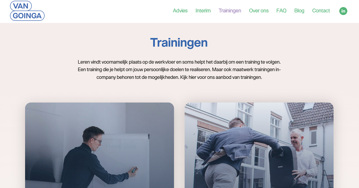 Trainingen | Van Goinga