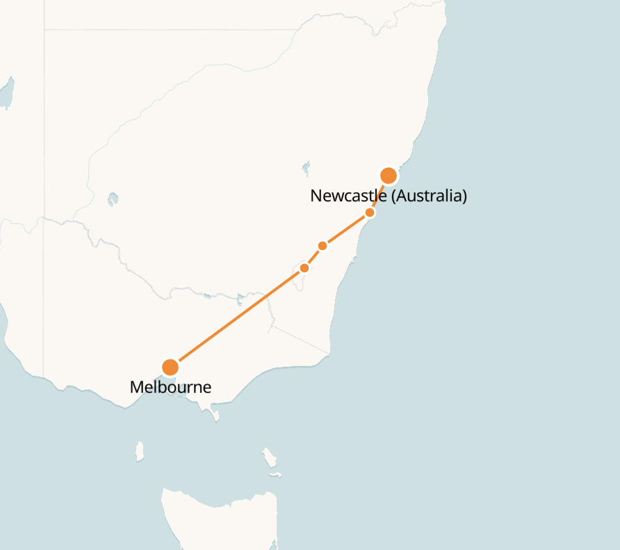 Newcastle to Melbourne Train | Tickets & Schedule - Australia Trains