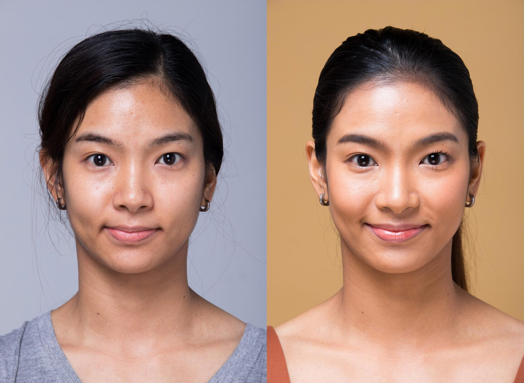 Face yoga before and after photos