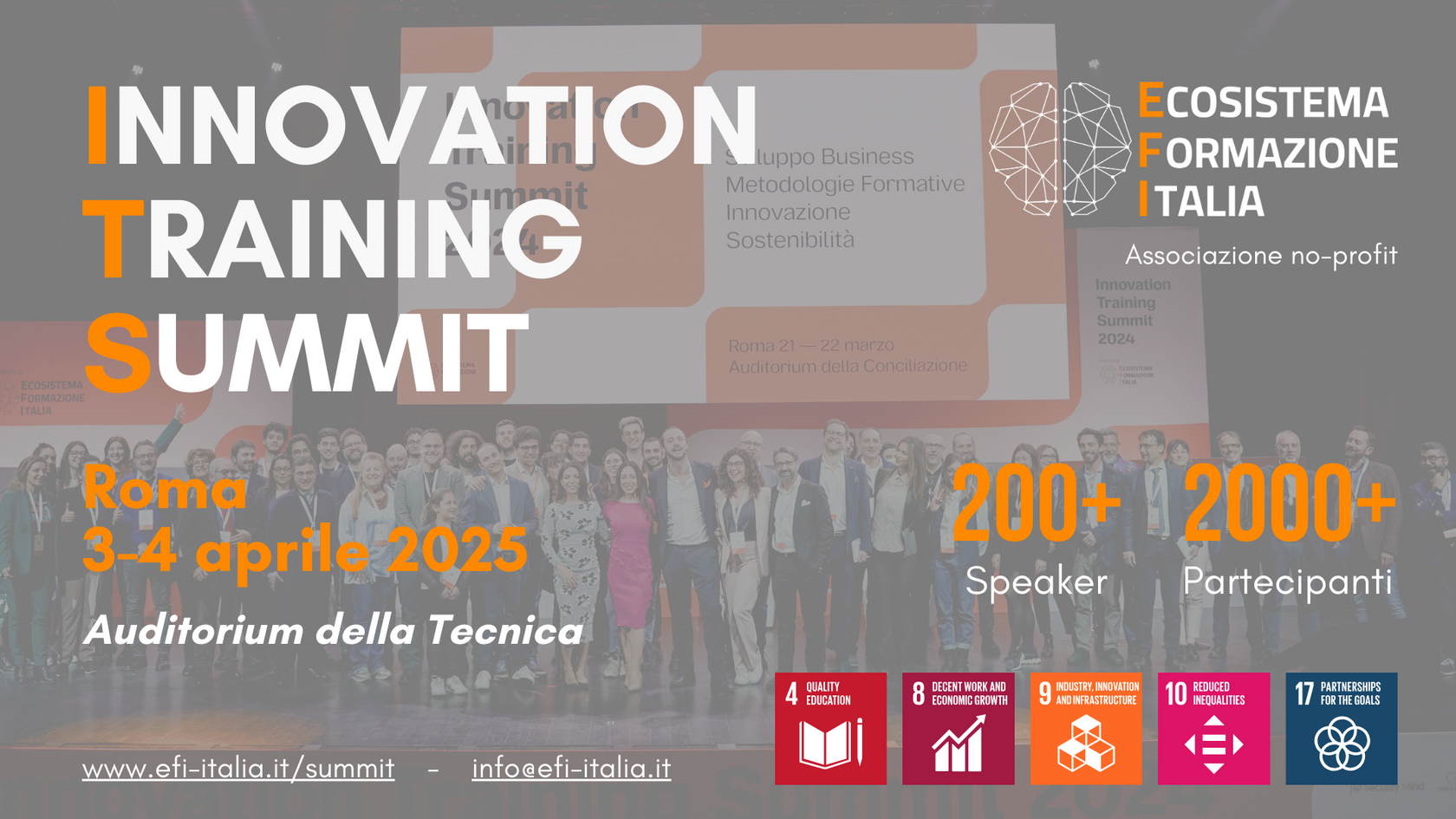 Innovation Training Summit, 3-4 aprile 2025, Roma