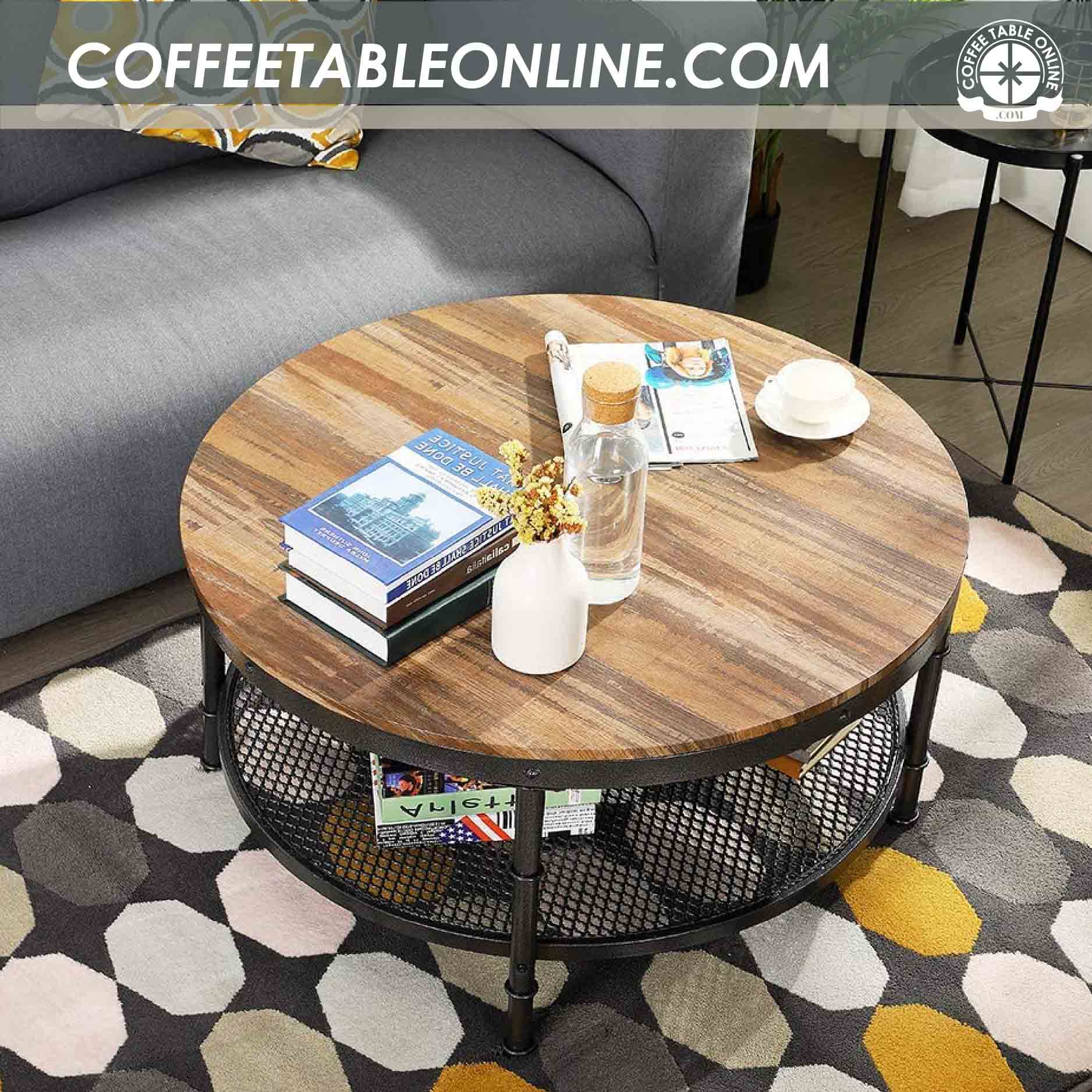 Round Wood Coffee Table: A Fusion of Modern and Rustic Styles in 2023
