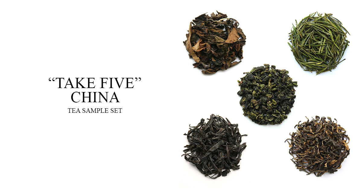 Take Five Tea Sample Set – Explore Five Chinese Teas
