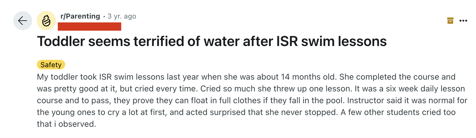 Drowning Prevention or Trauma? The Science Behind ISR Swim Lessons.