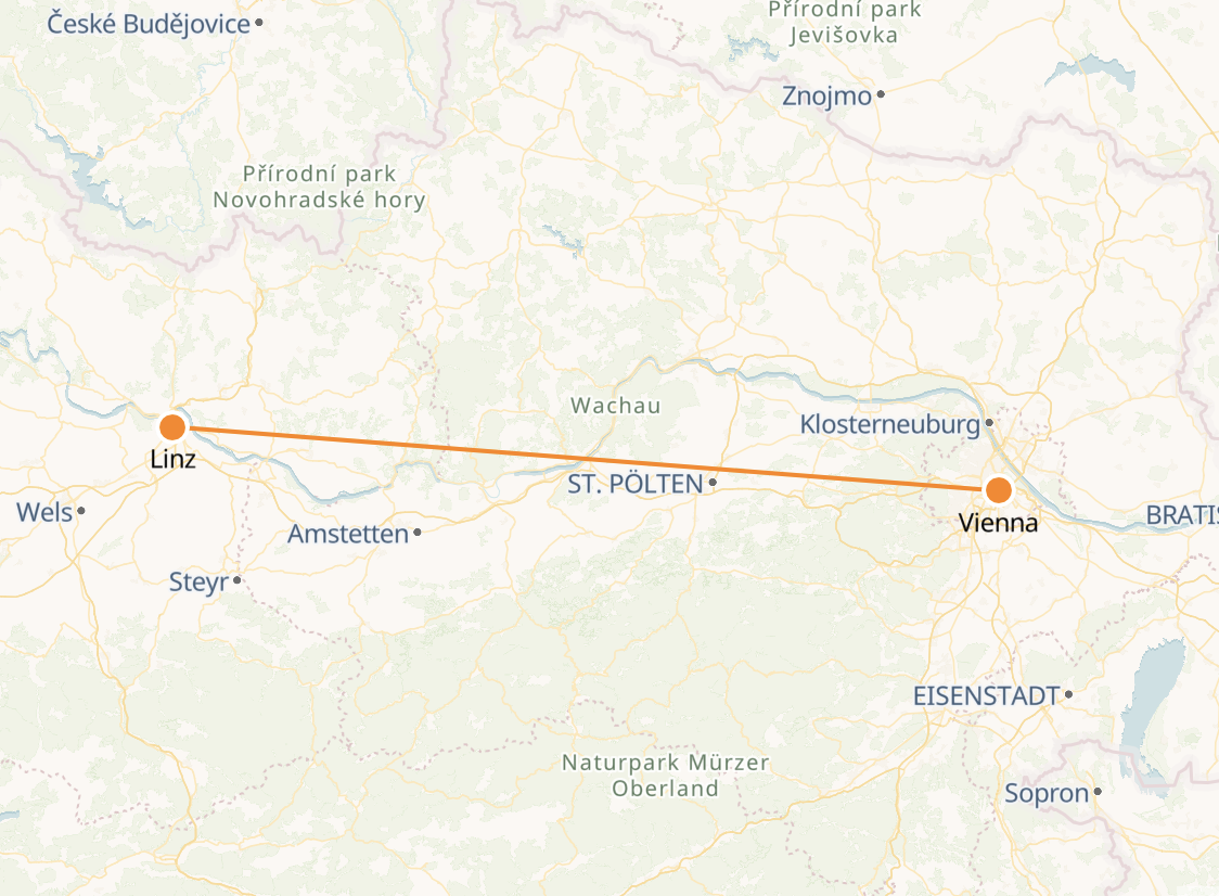 Linz to Vienna Railjet Train | Tickets & Distance - Austrian Trains