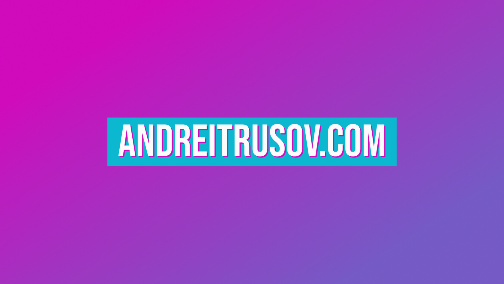 Andrei Trusov — Lead Video Editor and Motion Designer. Portfolio and Resume