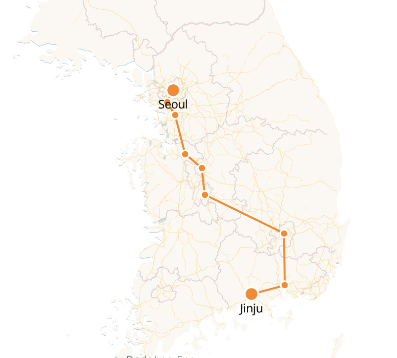 Jinju to Seoul KTX Train | Schedule & Tickets - KTX High Speed Trains