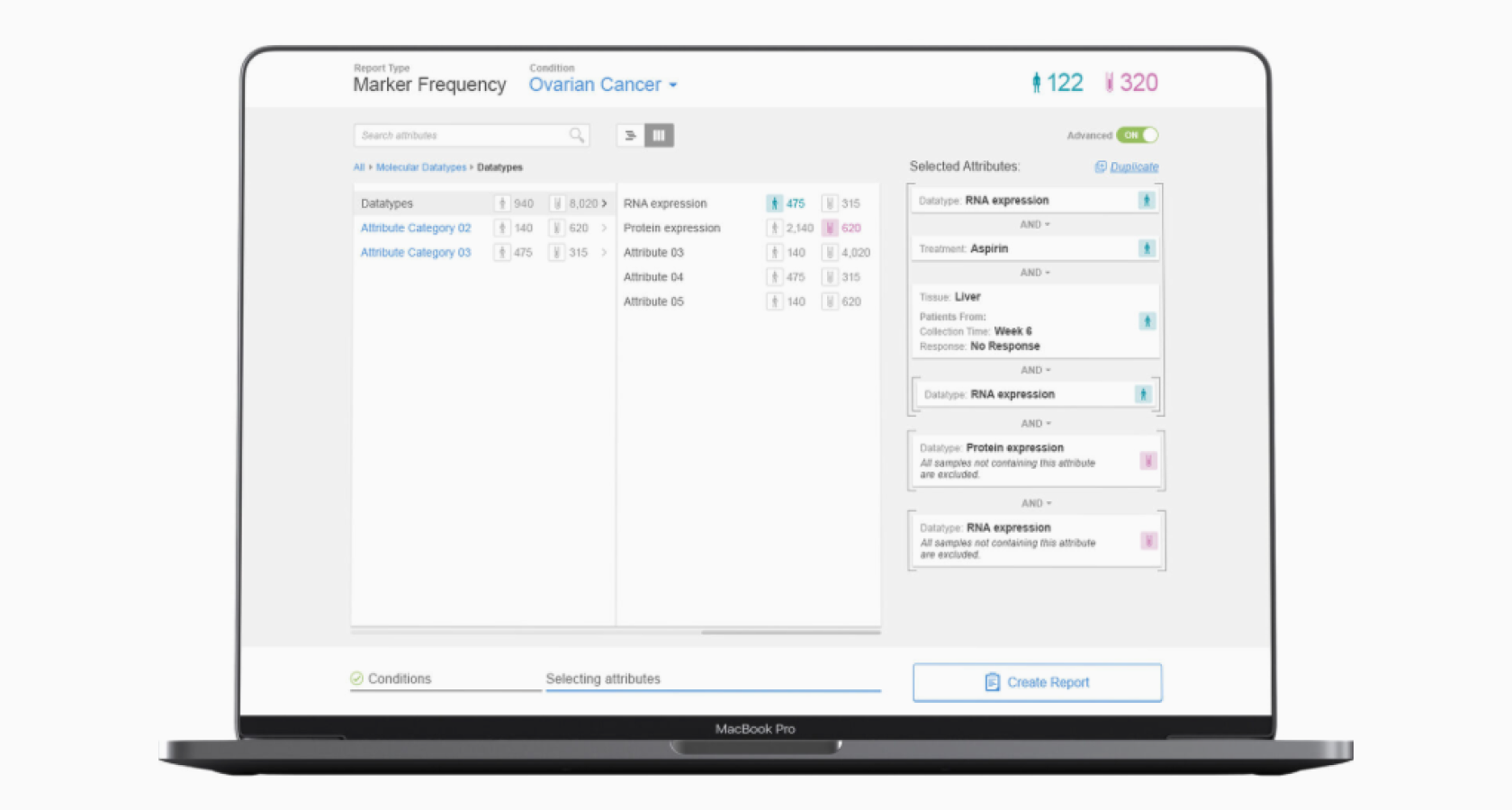 Advanced Query Builder For Patient And Sample Data