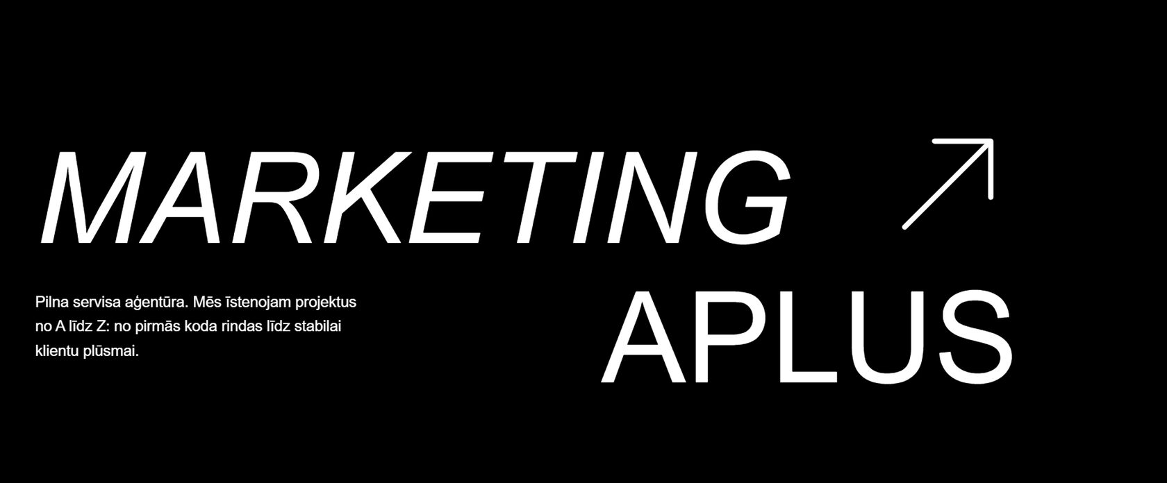 Mārketings, kur viss ir pa lietu. Aplus marketing