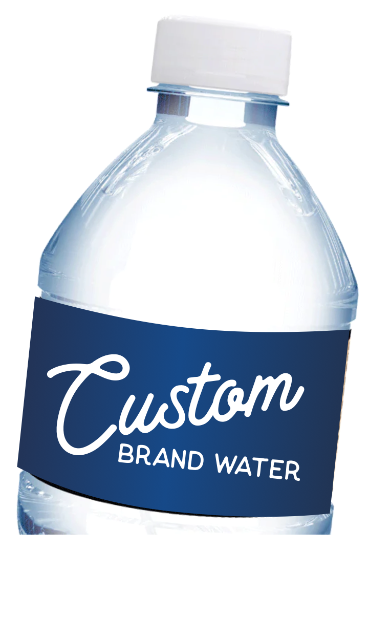 Custom Bottled Water - Private Label - Personalized Logo