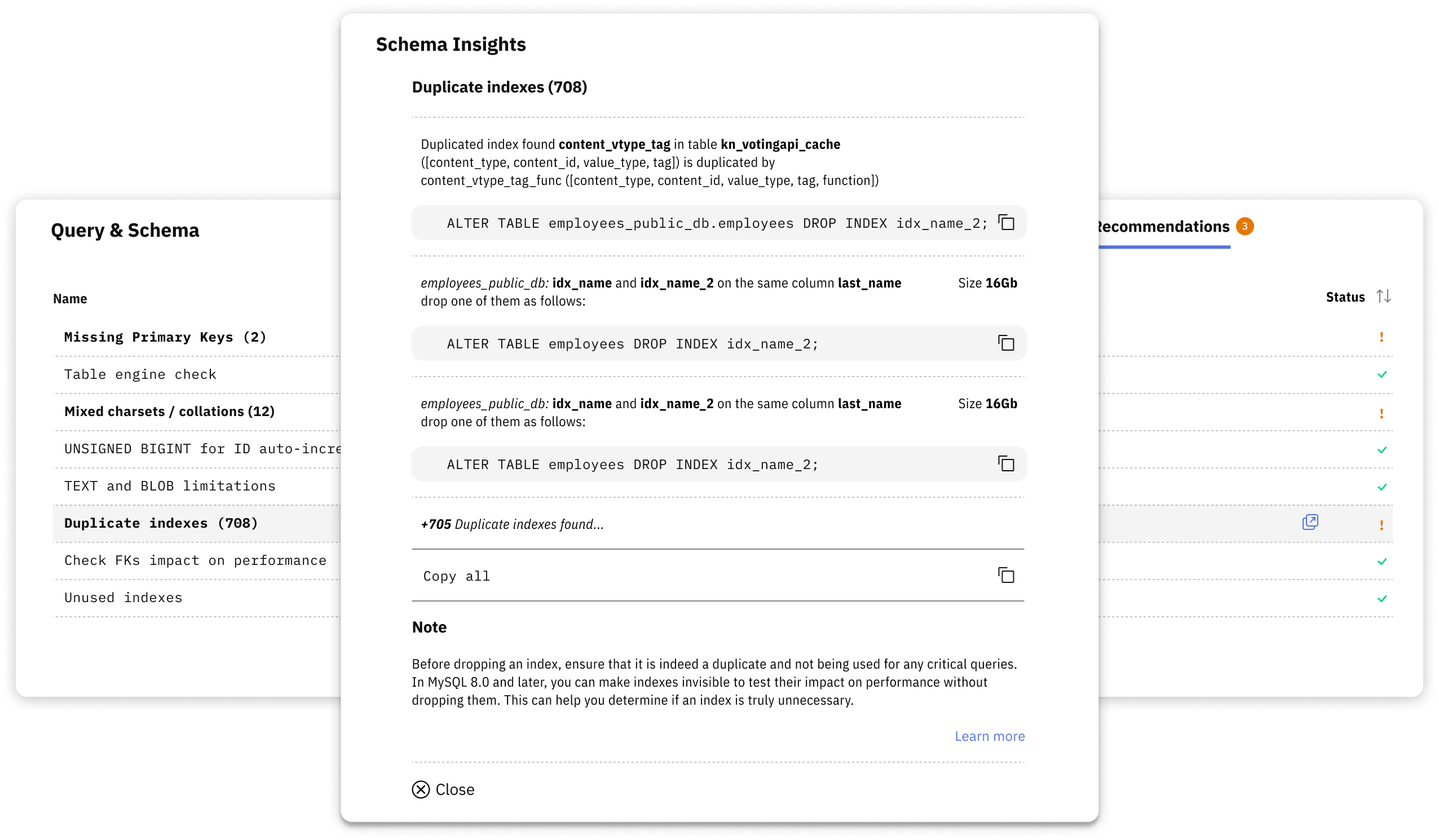 Releem: Simplifying MySQL Schema Optimization