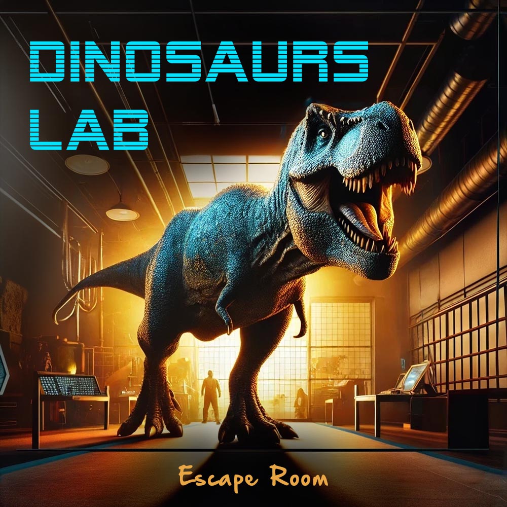 Dinosaurs Lab escape room. Jurassic Park inspired escape room. Family ...