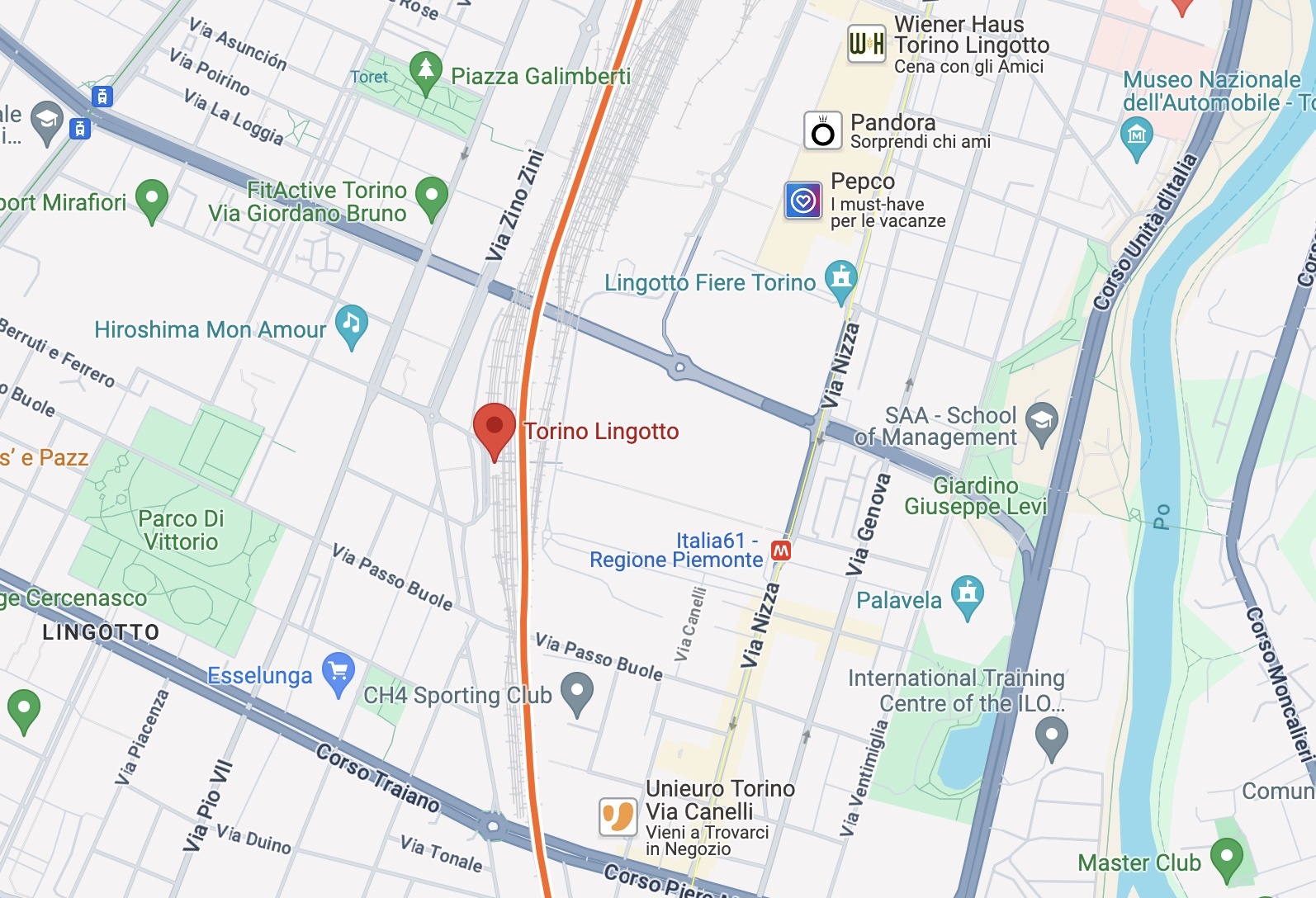 Torino Lingotto Train Station - Italy Railway