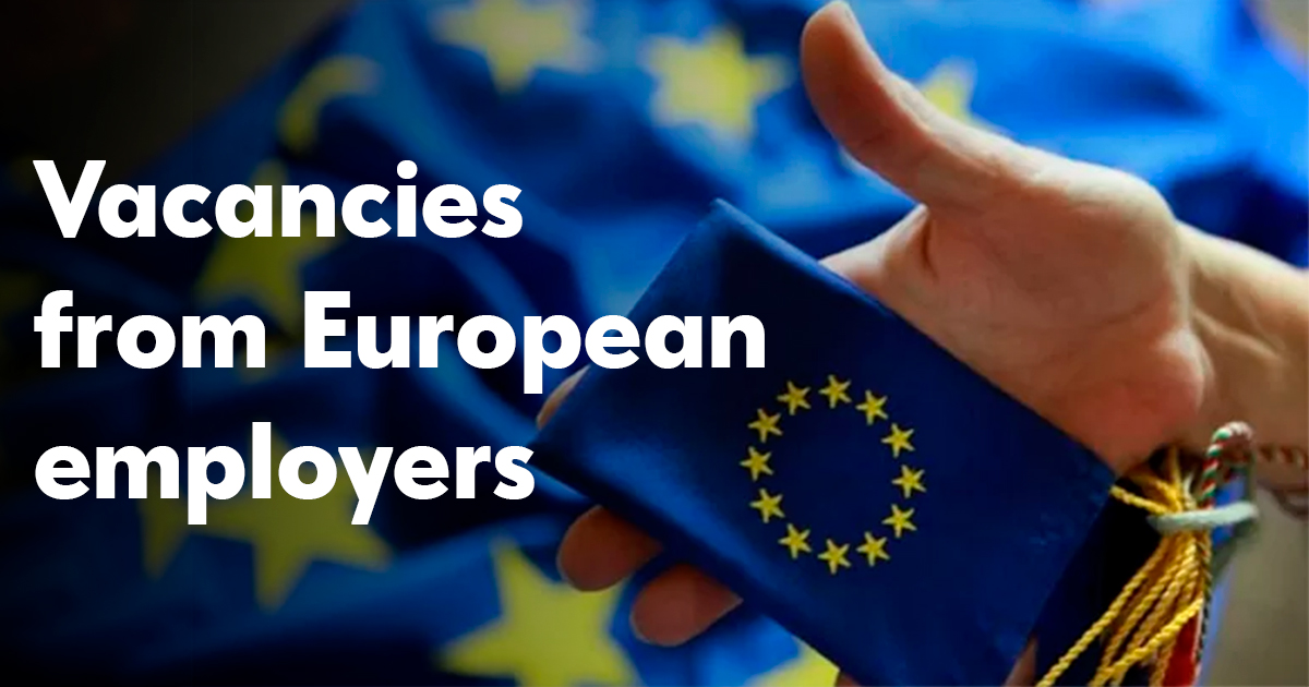 Vacancies from European employers