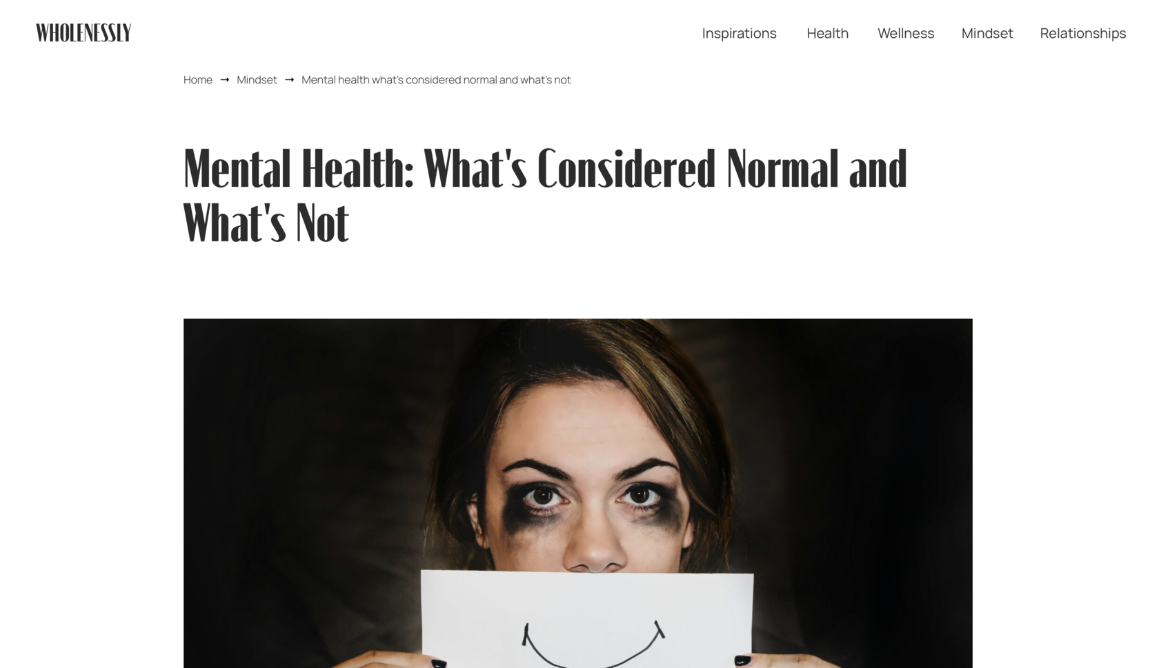Mental Health: What's Considered Normal and What's No