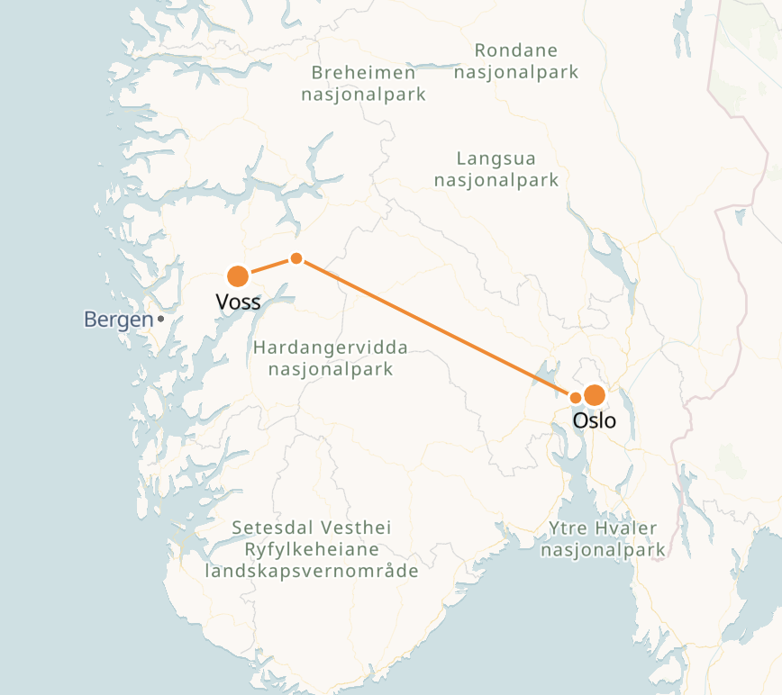 Oslo to Voss Train | Tickets & Timetable