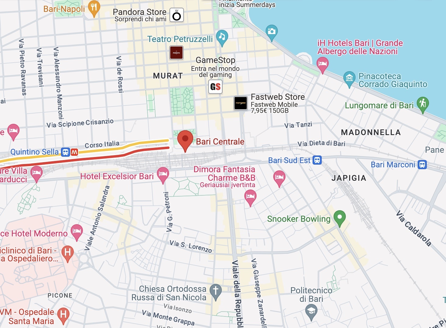 Bari Centrale Train Station - Italy Railway