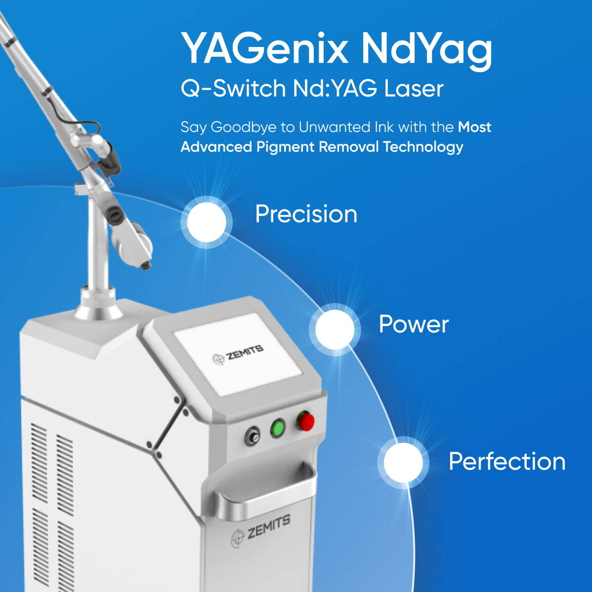 Zemits YAGenix Q-Switch Nd: YAG Laser 1064nm/532nm | Esthetic Spa ...