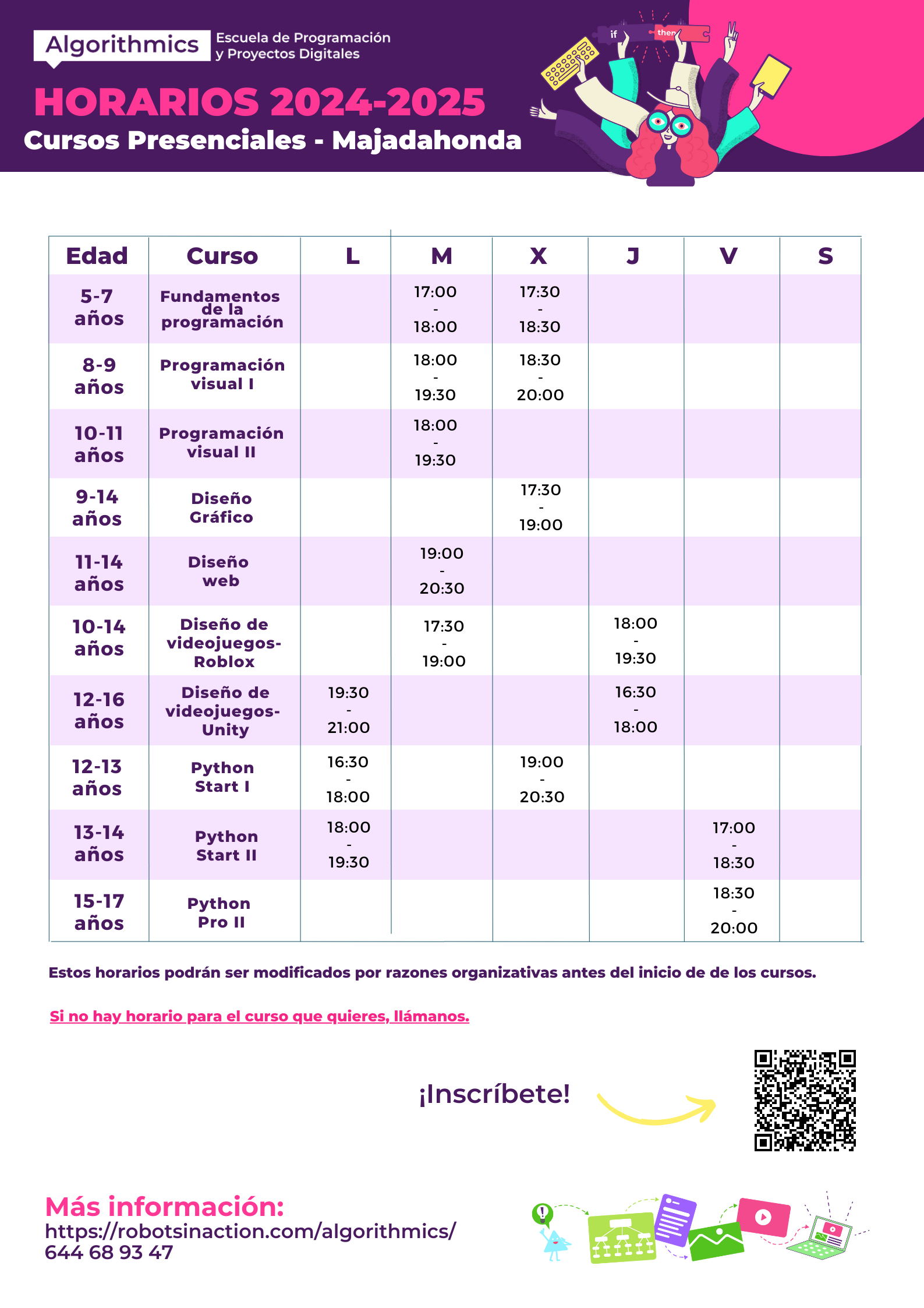 Encuentra tu centro Algorithmics