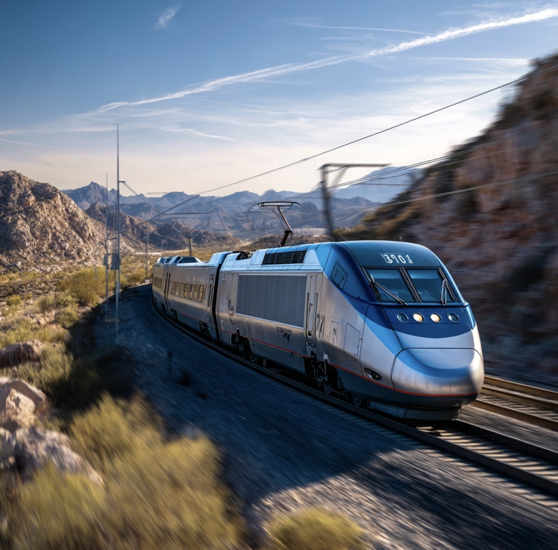 United States High-Speed Rail: Amtrak Train