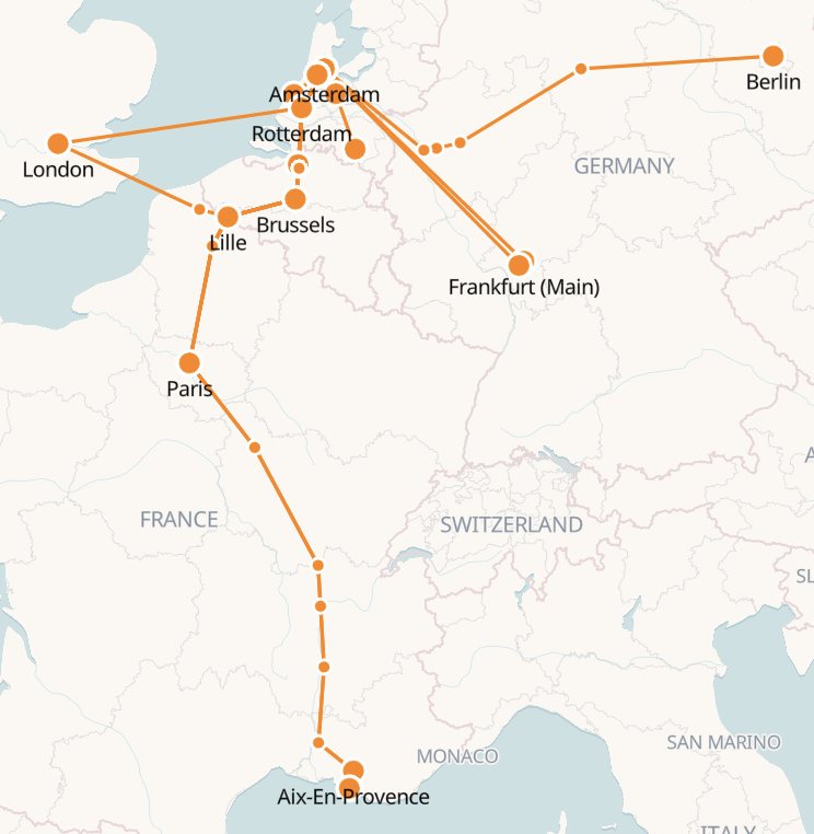 BENELUX TRAINS - Belgium & Netherlands Rail Map, Tickets & Schedule