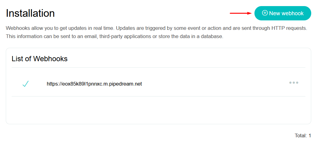 Webhooks | Genius Referrals