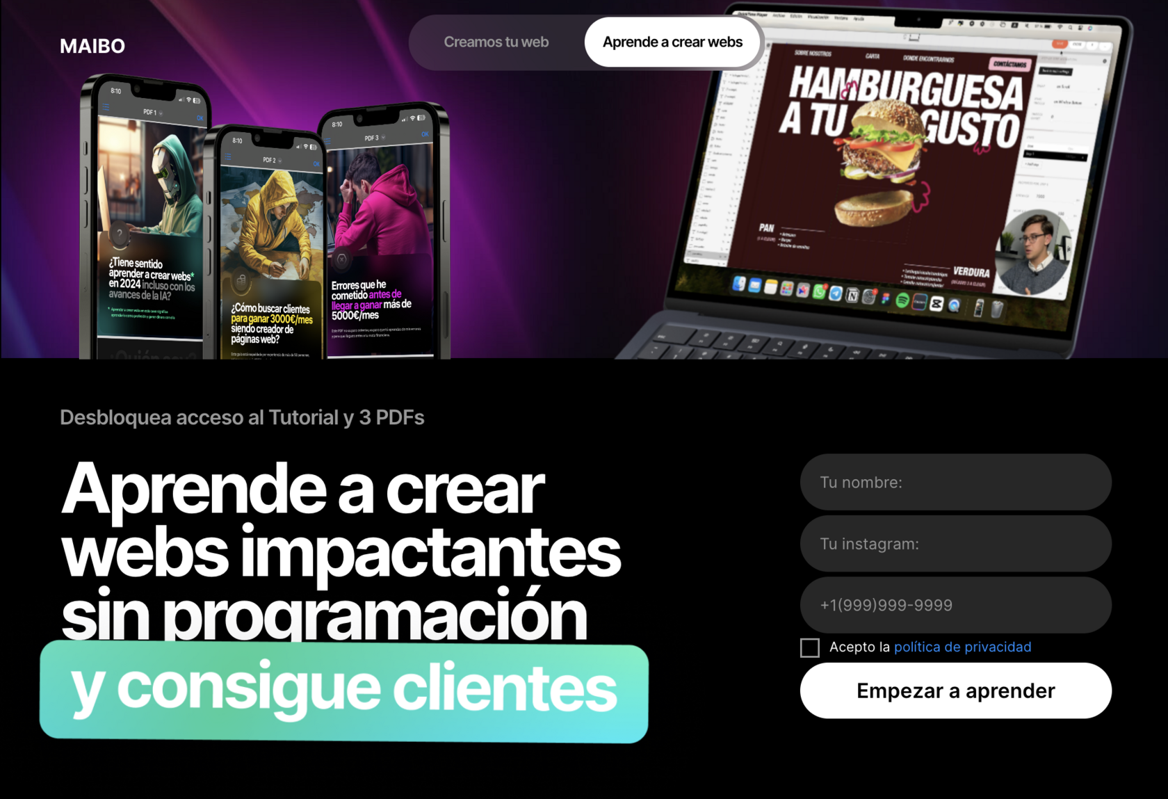 Aprende a crear webs