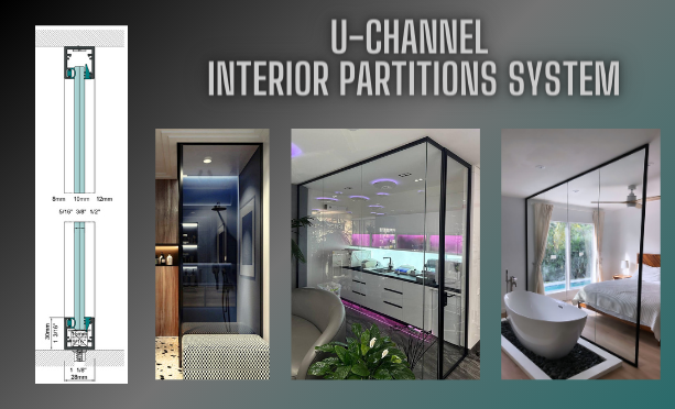 TP-38 aluminum and glass partition system