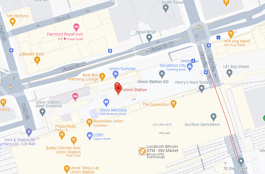 Toronto Union Train Station | Map & Adress - CANADA TRAINS