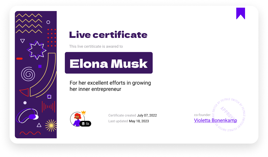 Overview of Fe/male Switch Certificates