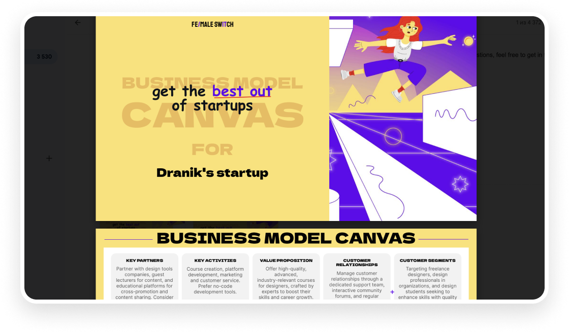 FREE Business Model Canvas AI generator