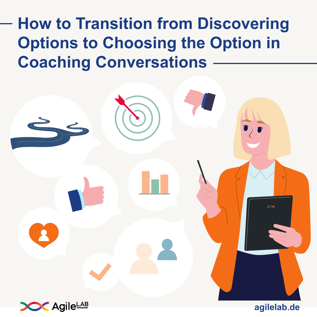Transition from Discovering to Choosing in Coaching Conversations