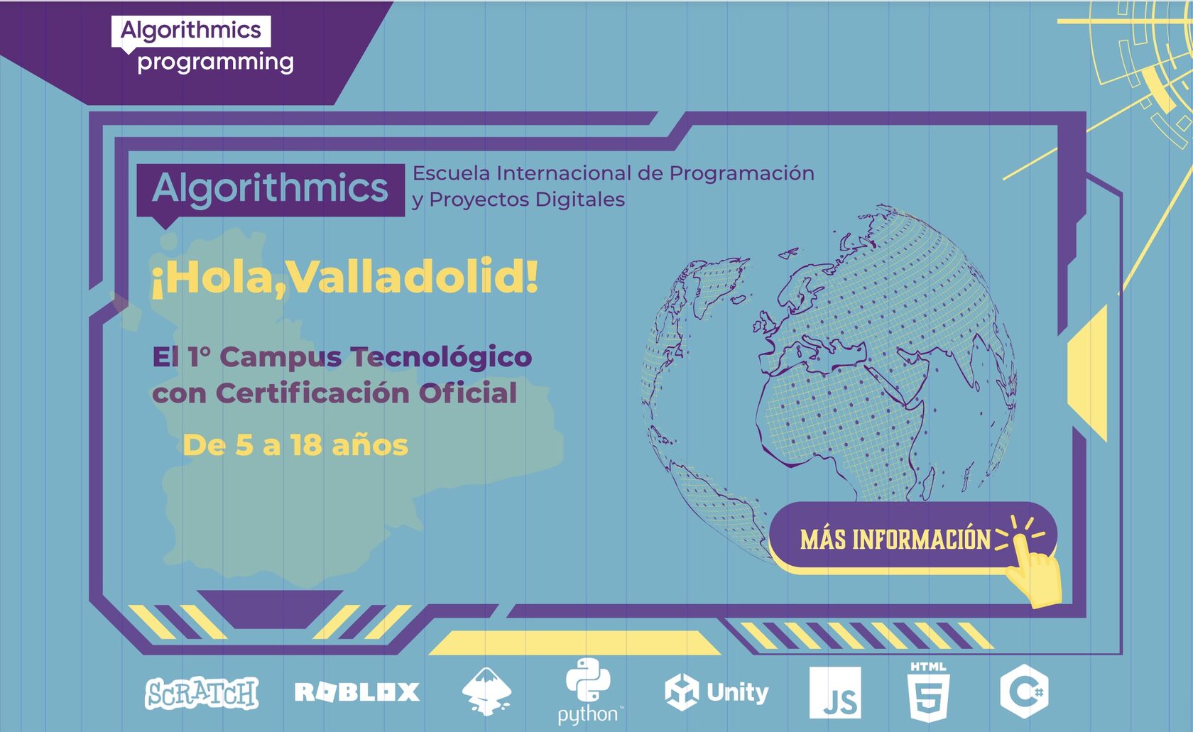 Algorithmics Valladolid: Escuela de programación para niños y jóvenes