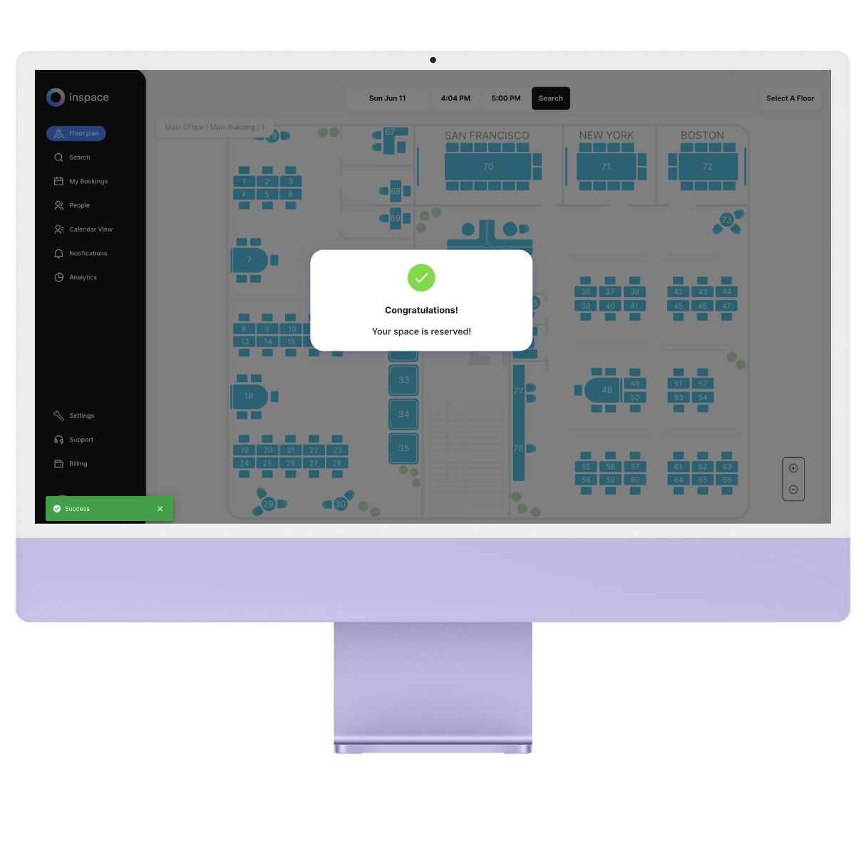 Guide: Booking Spaces Using the inspace Web Platform