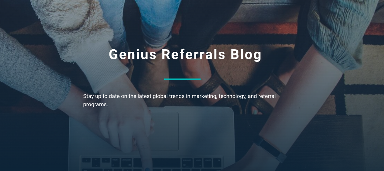 Genius Referrals Main Page Blog