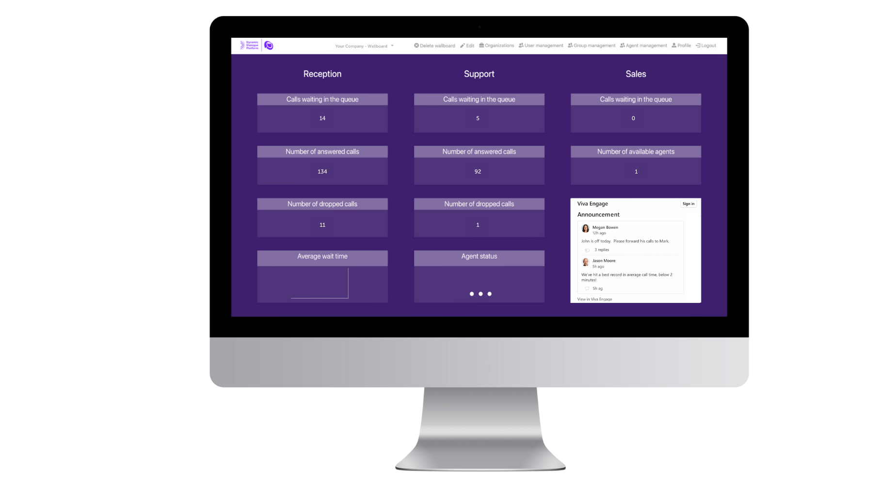 Pridis | Wallboard™ - Web Based Wallboard Solution For Attendant Consoles