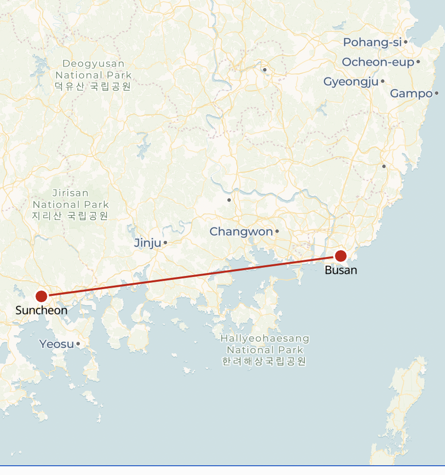 Busan to Suncheon KTX Train - Schedule & Tickets