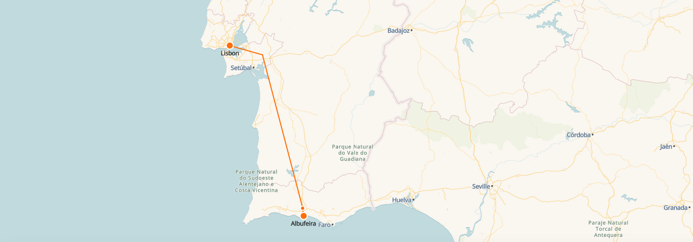 Lisbonne à Albufeira en train | Plan, horaires et billets - PORTUGAL TRAINS