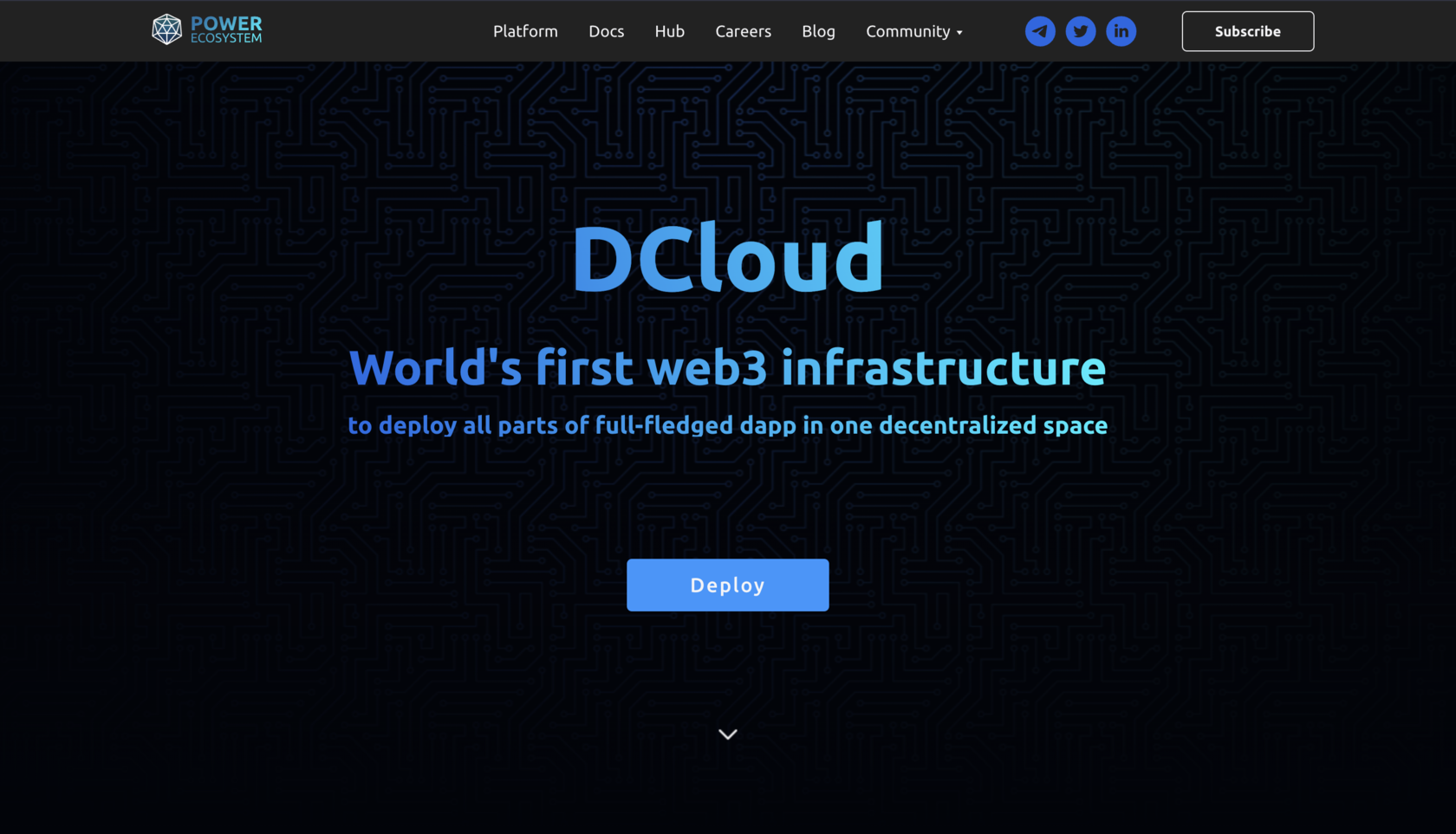 Power Ecosystem - DCloud & DAO. WEB3 Cloud Infrastructure for Decentralized Full-stack ...