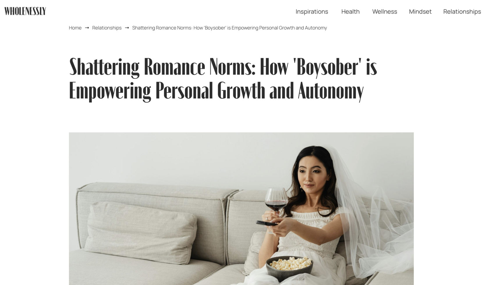 Shattering Romance Norms: How 'Boysober' is Empowering Personal Growth and Autonomy