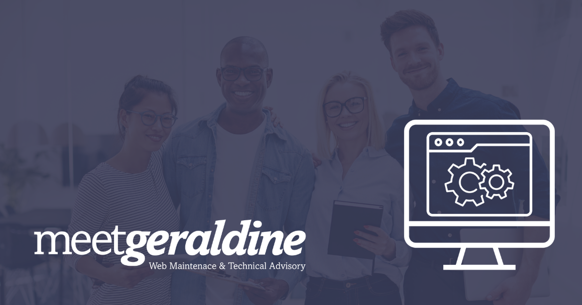 About MeetGeraldine WordPress Web Maintenance Team