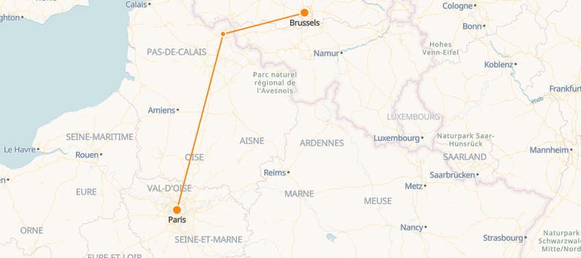 Paris to Brussels High Speed Train | Tickets & Map - BENELUX TRAINS