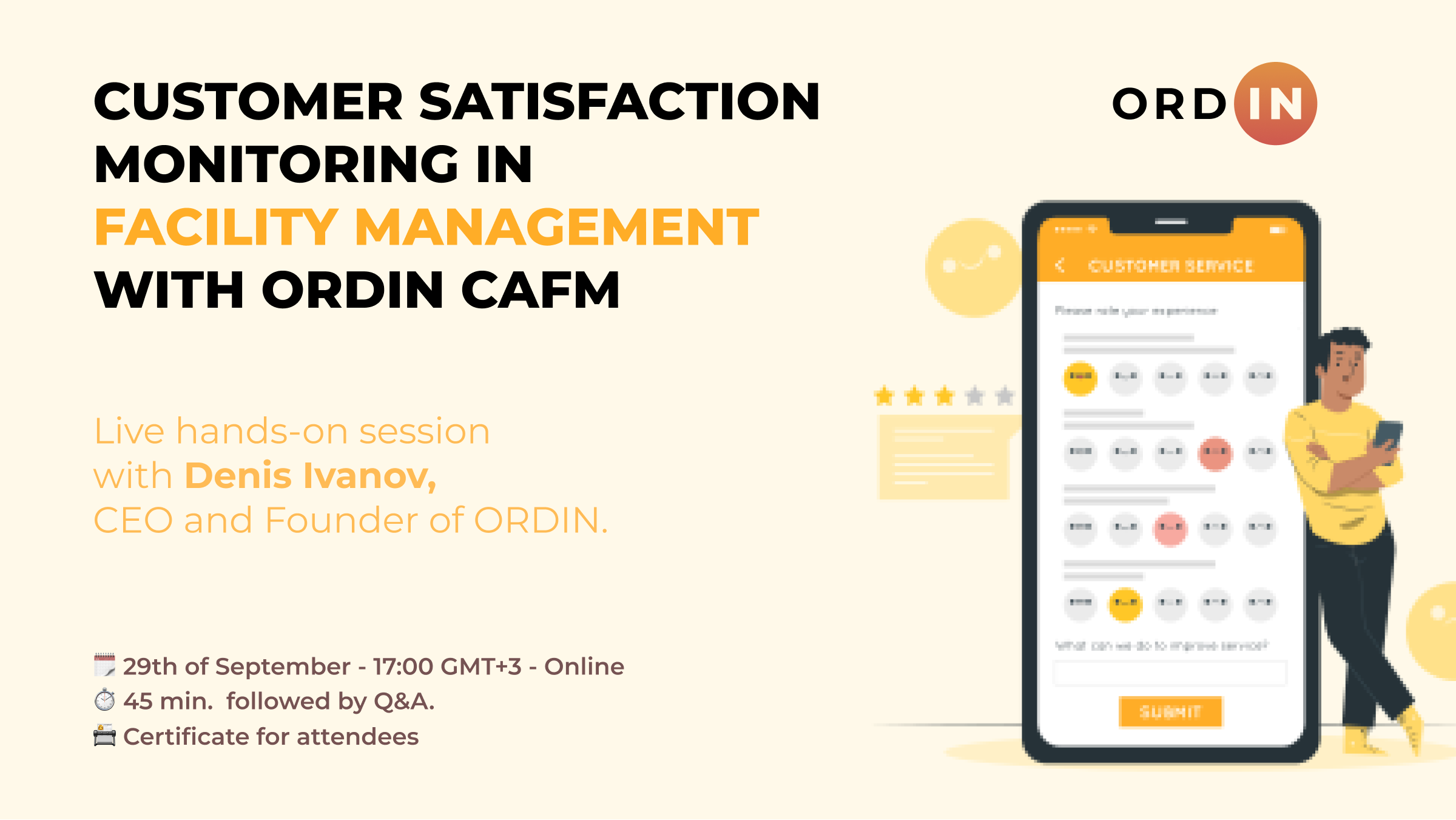 Customer satisfaction monitoring CSAT in Facility management with ORDIN ...