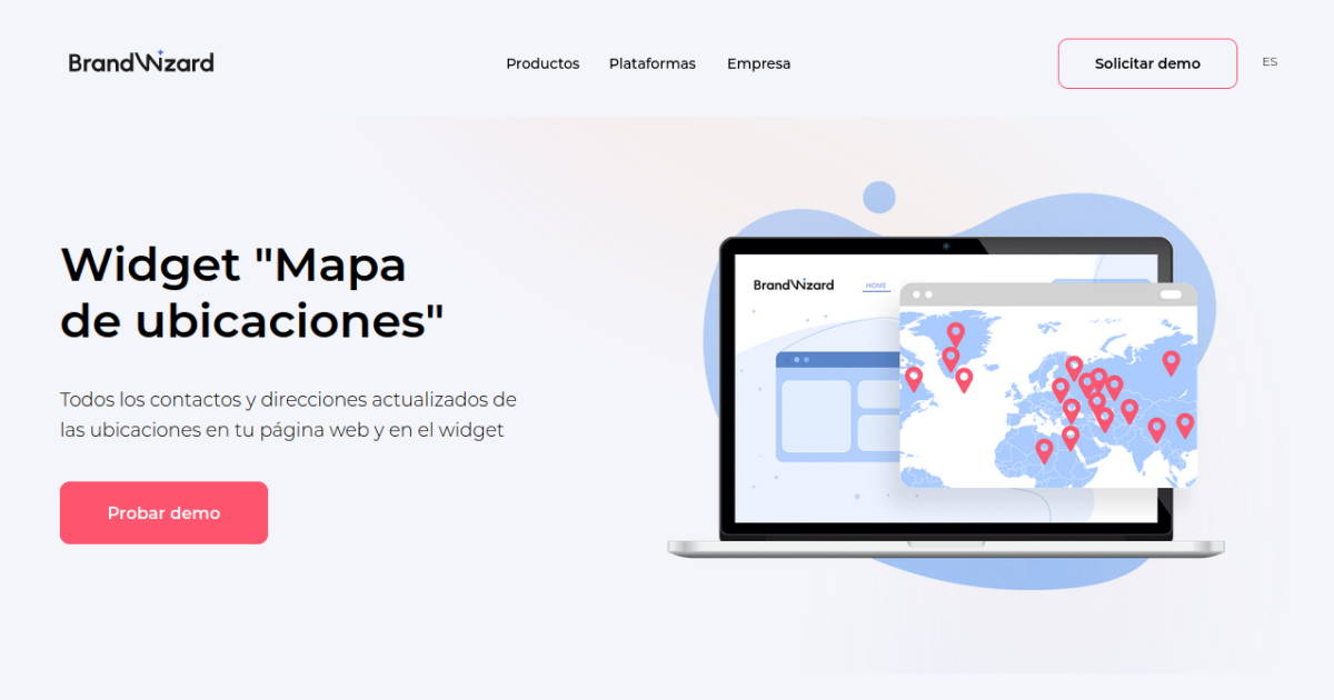 Widget "Localizador de tiendas"