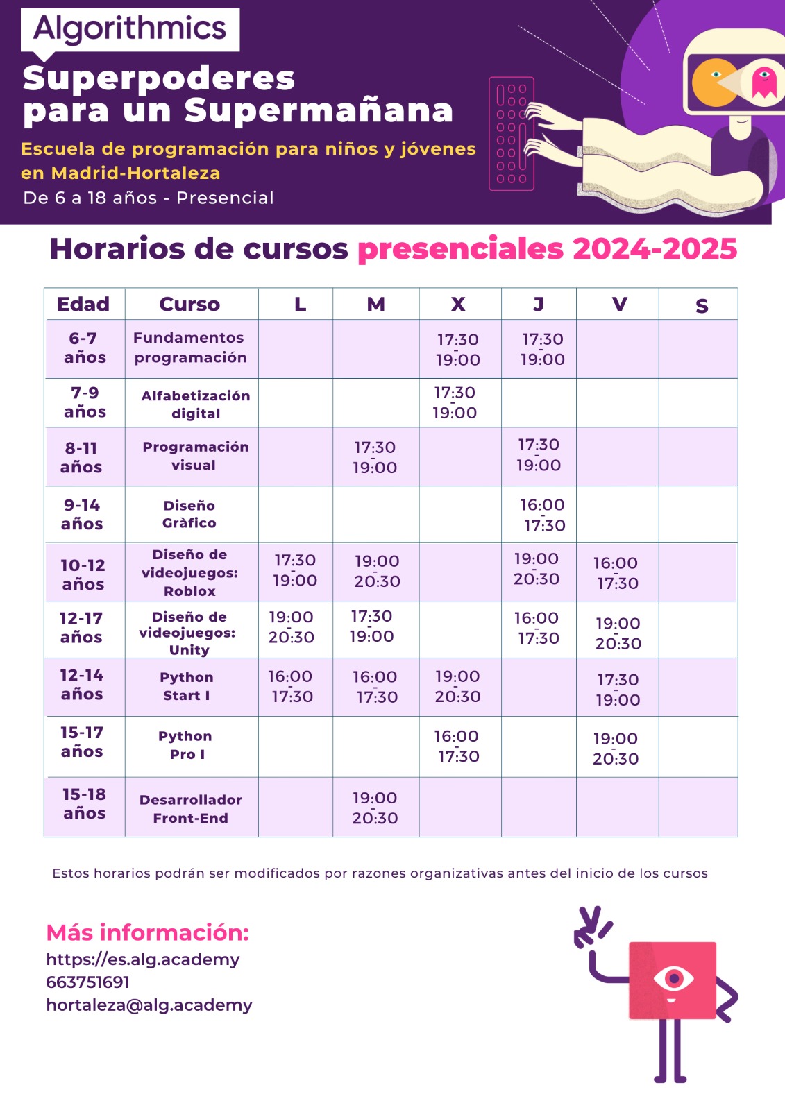Encuentra tu centro Algorithmics